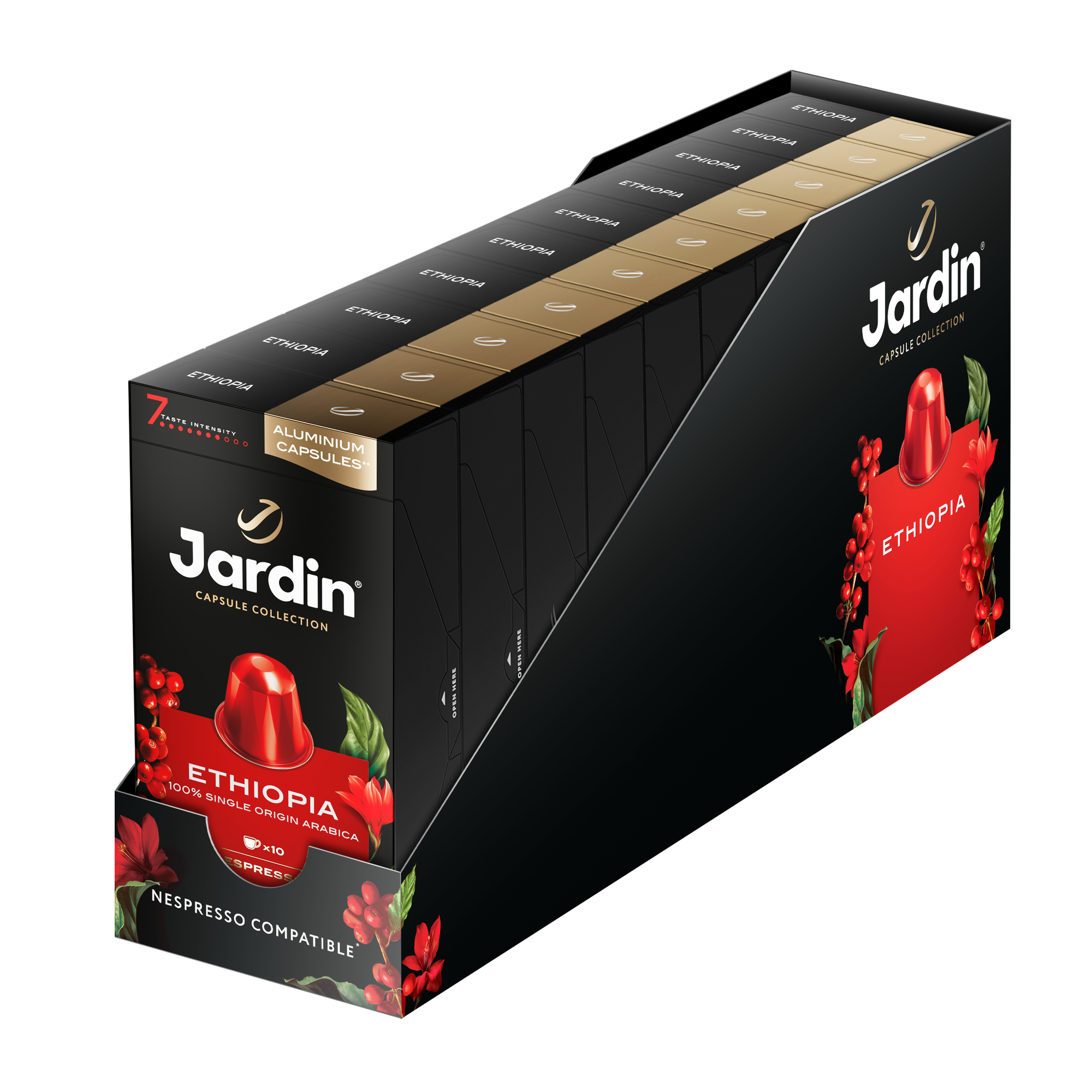 Кофе в алюминиевых капсулах Jardin Ethiopia, 10 шт. в уп, 10 упаковок