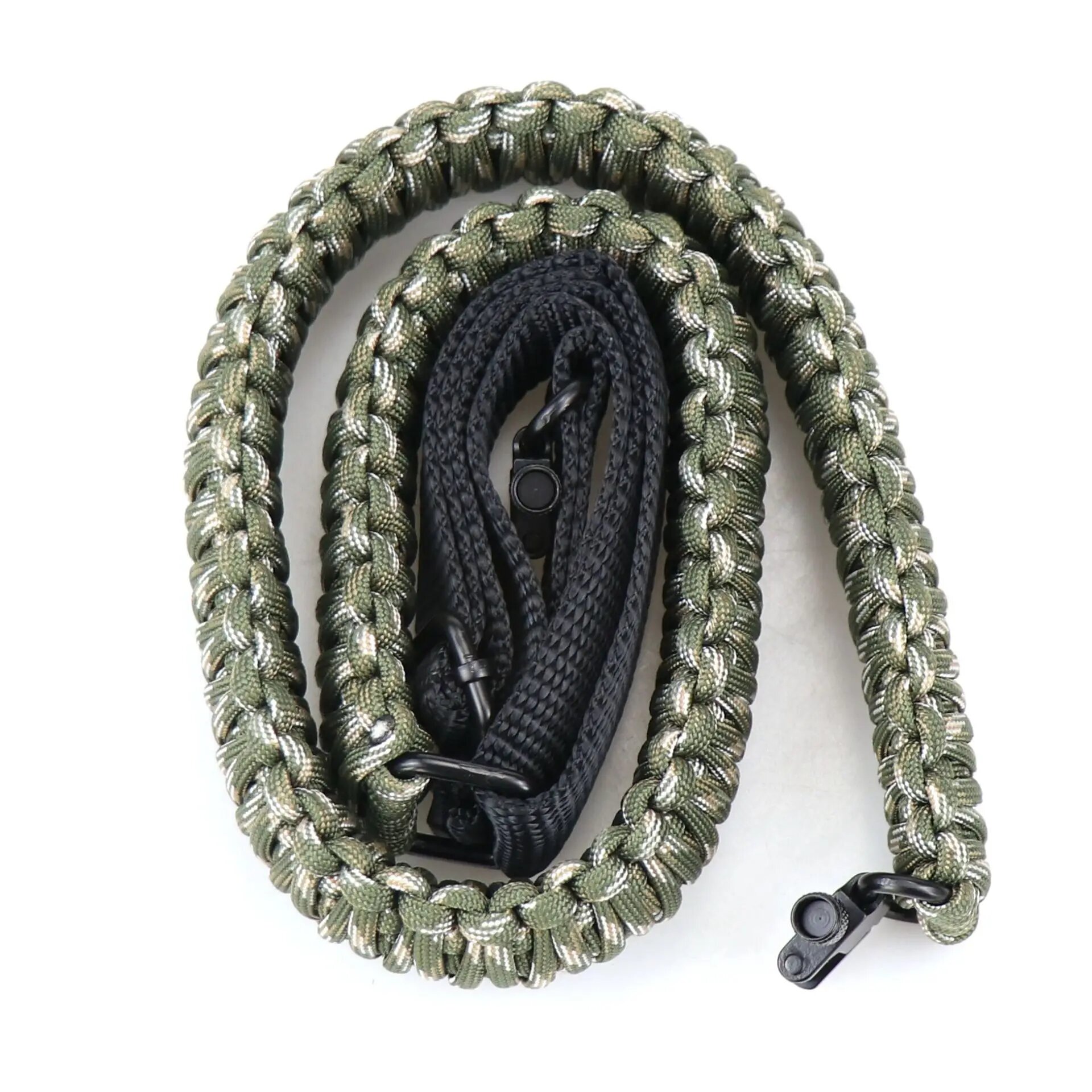 Тактический ремень Gun rope из паракорда 550 Green Camo