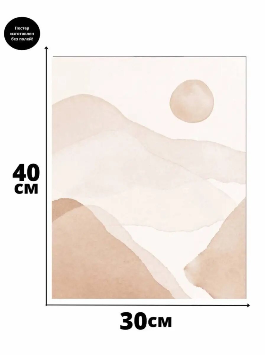 Постер Абстракция Акварель пятна мазки