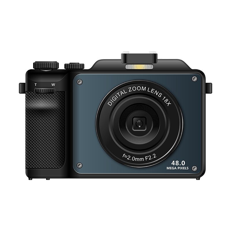 Беззеркальная камера унисекс Komery DCX9HEI, 128 ГБ, HD 4K, для студентов, винтажная черная, стандартная