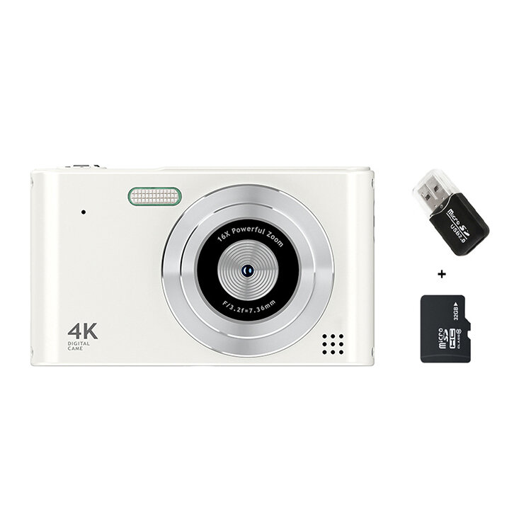Цифровые камеры унисекс HEY CAT'S DIARY 5930322, White camera + 32G memory card + USB card reader