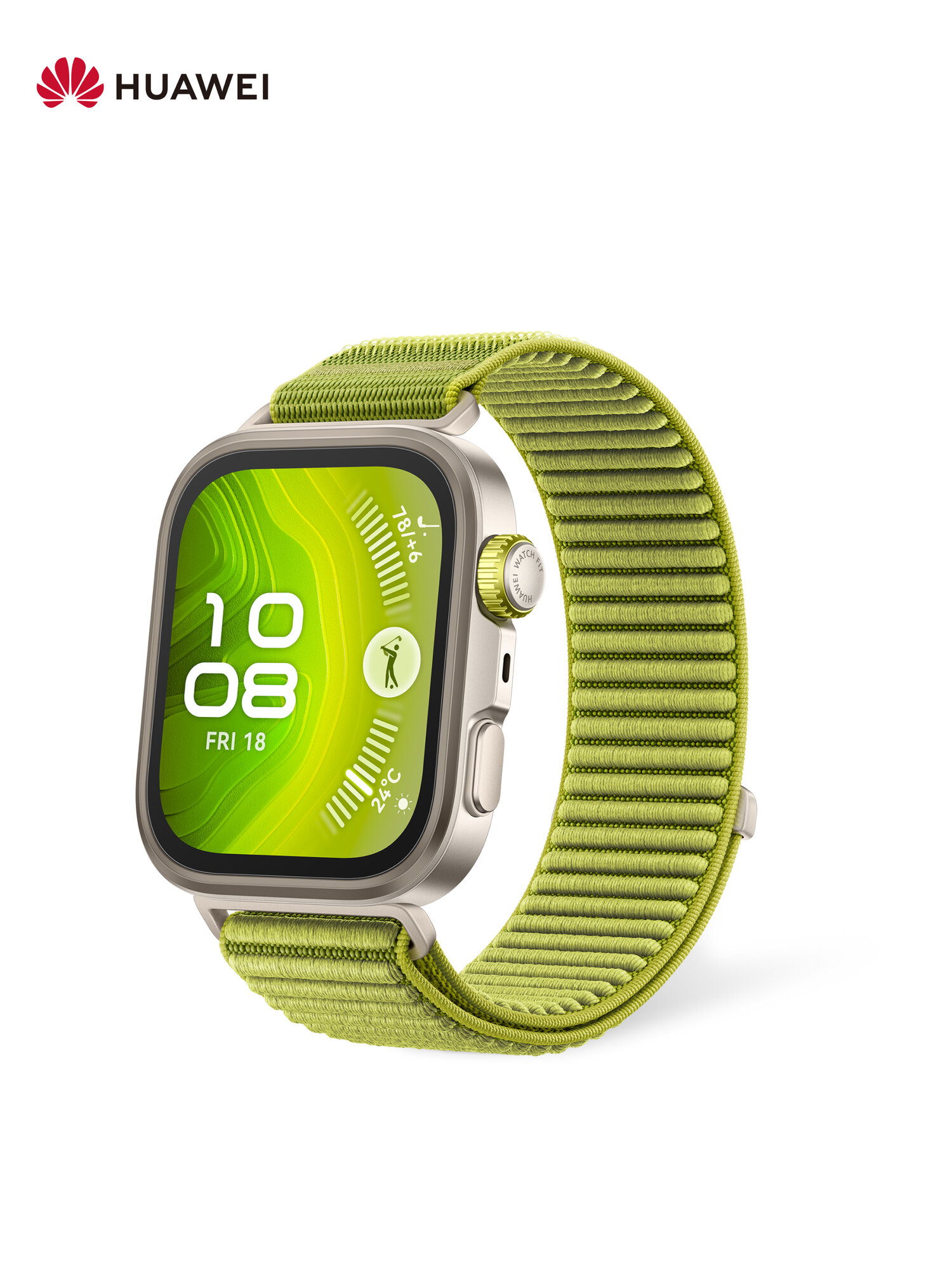 Смарт часы HUAWEI WATCH FIT 4 Pro Зеленый, 44,5 мм, водонепроницаемые