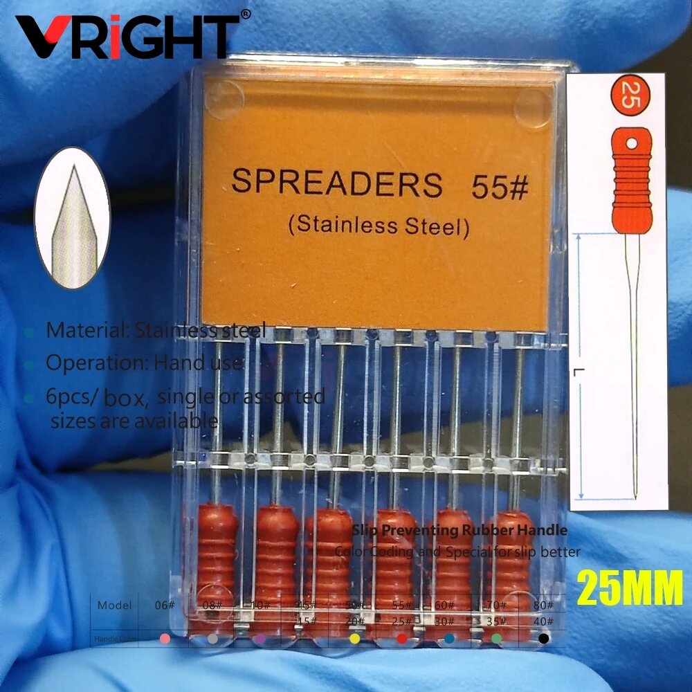 Стоматологические разбрасыватели из нержавеющей стали lzvine Spreaders-25MM-55