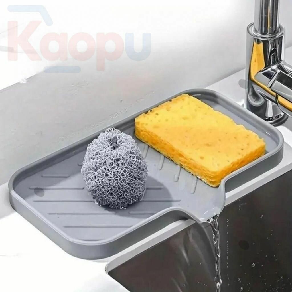 Силиконовый поднос для кухонной раковины — держатель и подставка для мыла, поддон для раковины F52R, на мойке