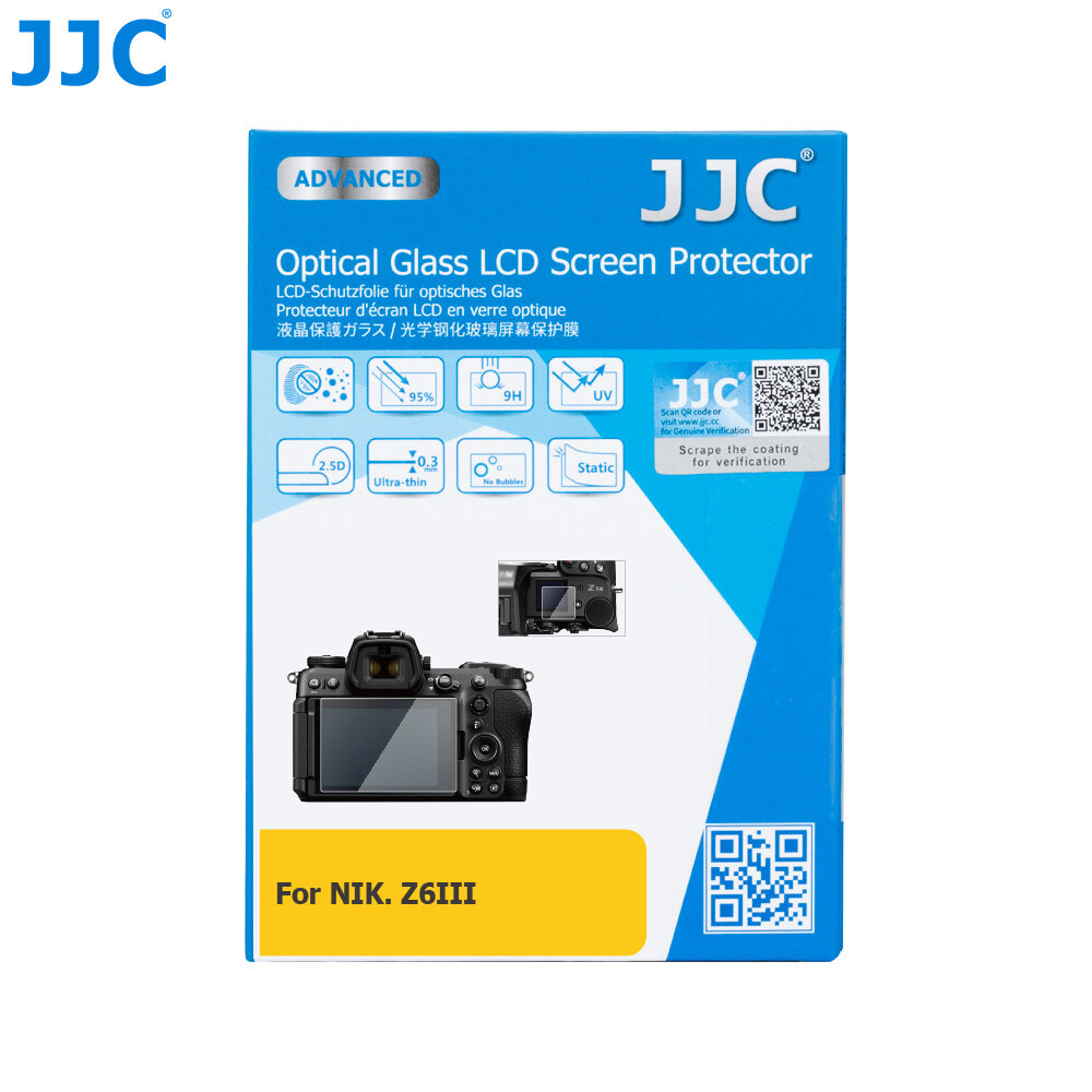 JJC Закаленная пленка для экрана камеры, LCD защитная, подходит Nikon Z6M3, Z6III, Z50II, Z50M2