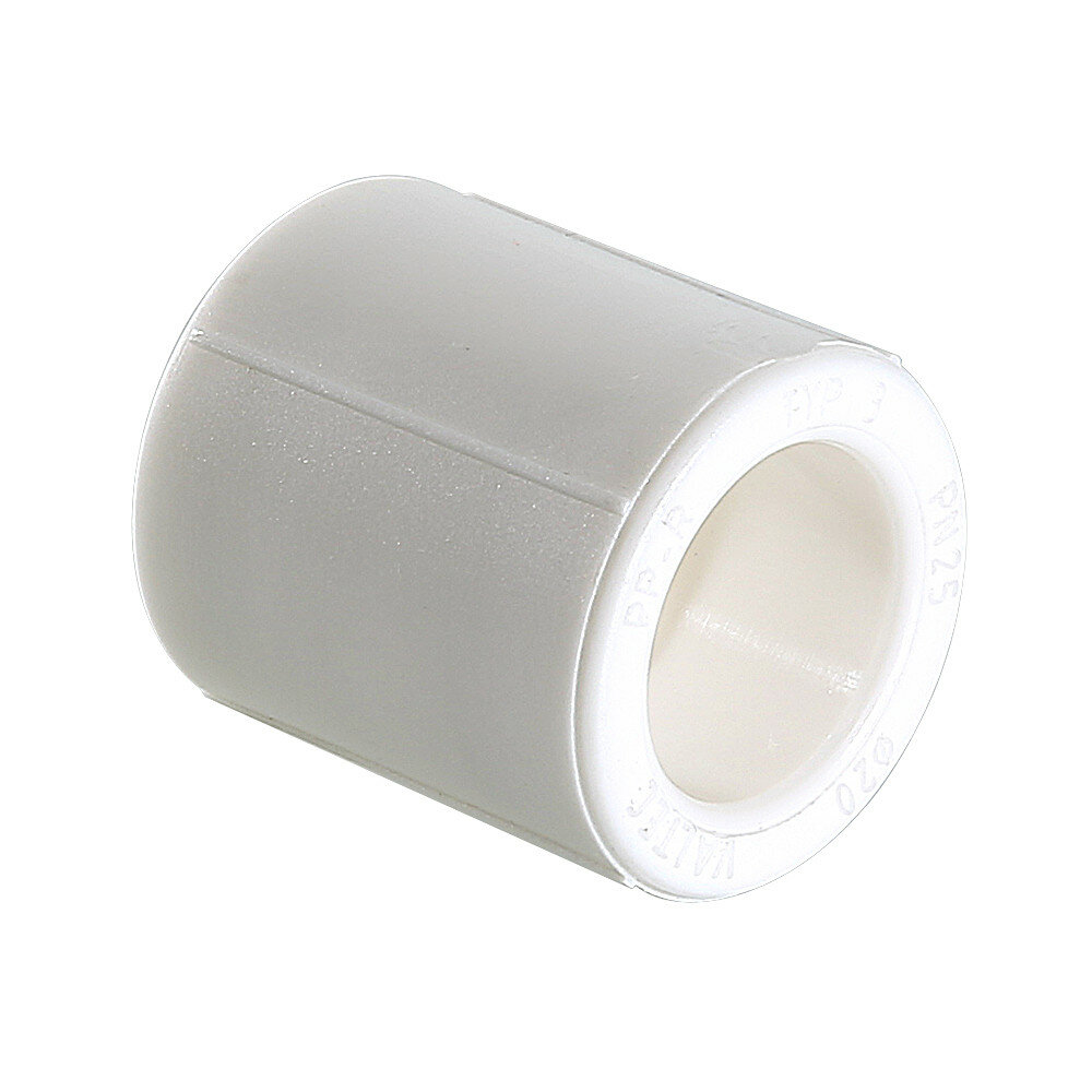 Муфта 40 полипропиленовая PPR белая Valtec VTp.703.0.040