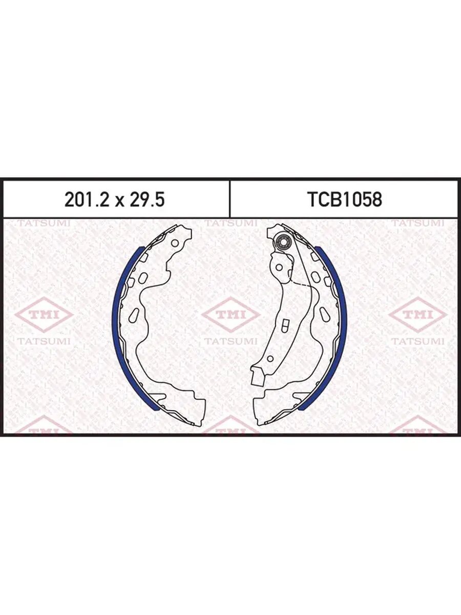 Колодки тормозные барабанные TOYOTA Aygo/Corolla Verso/Yaris