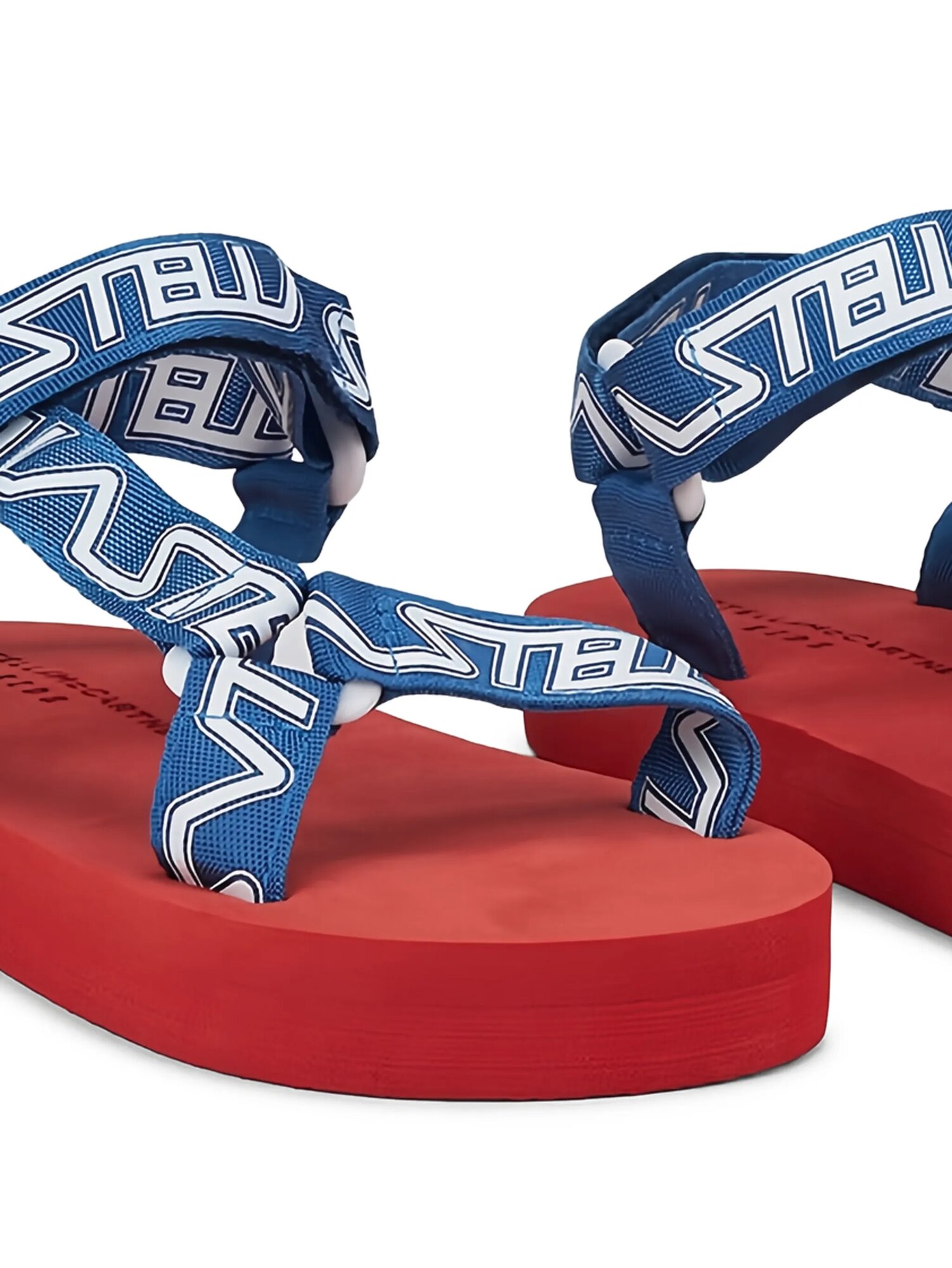 Сандалии Stella McCartney Logo-print sandals, размер 31, синий — фото 1
