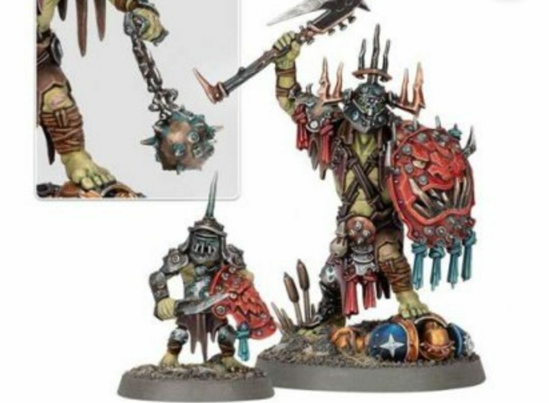 Orc Ork I Goblin Old Scan. С подставками. Warhammer 40.000