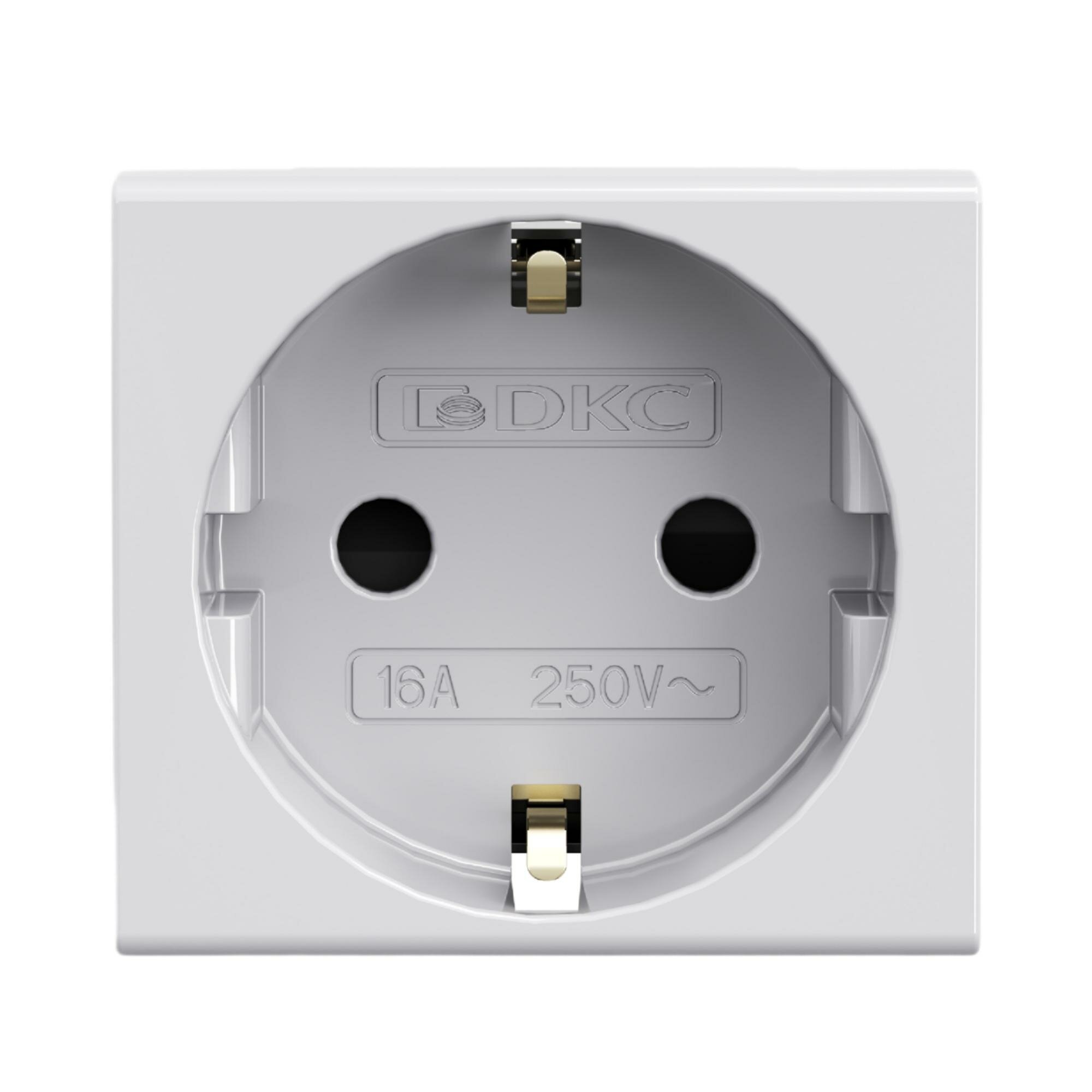 VIVA Розетка силовая с заземлением серая DKC 45025
