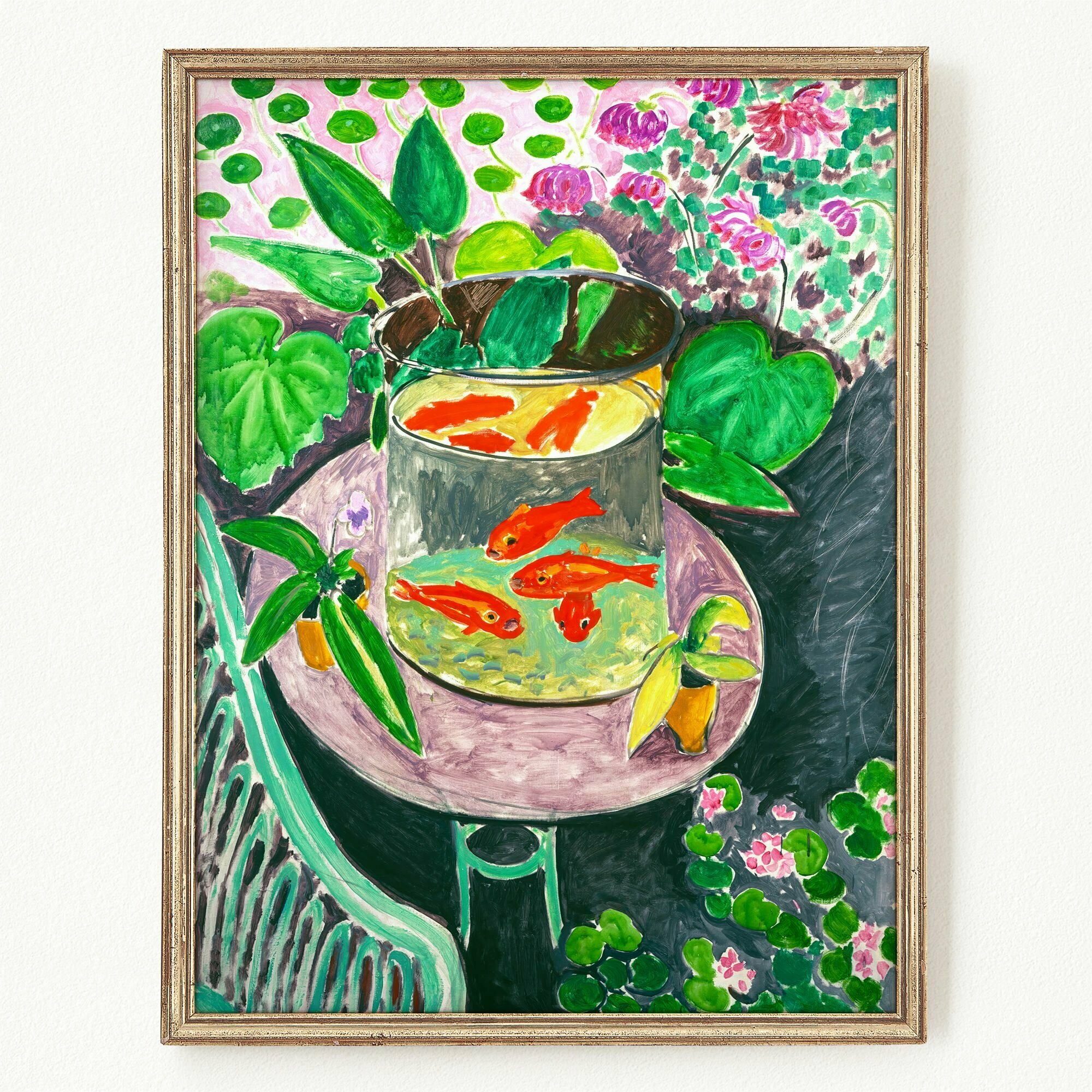 Постер "Красные рыбы - Анри Матисс", 50х70 см (без рамки)