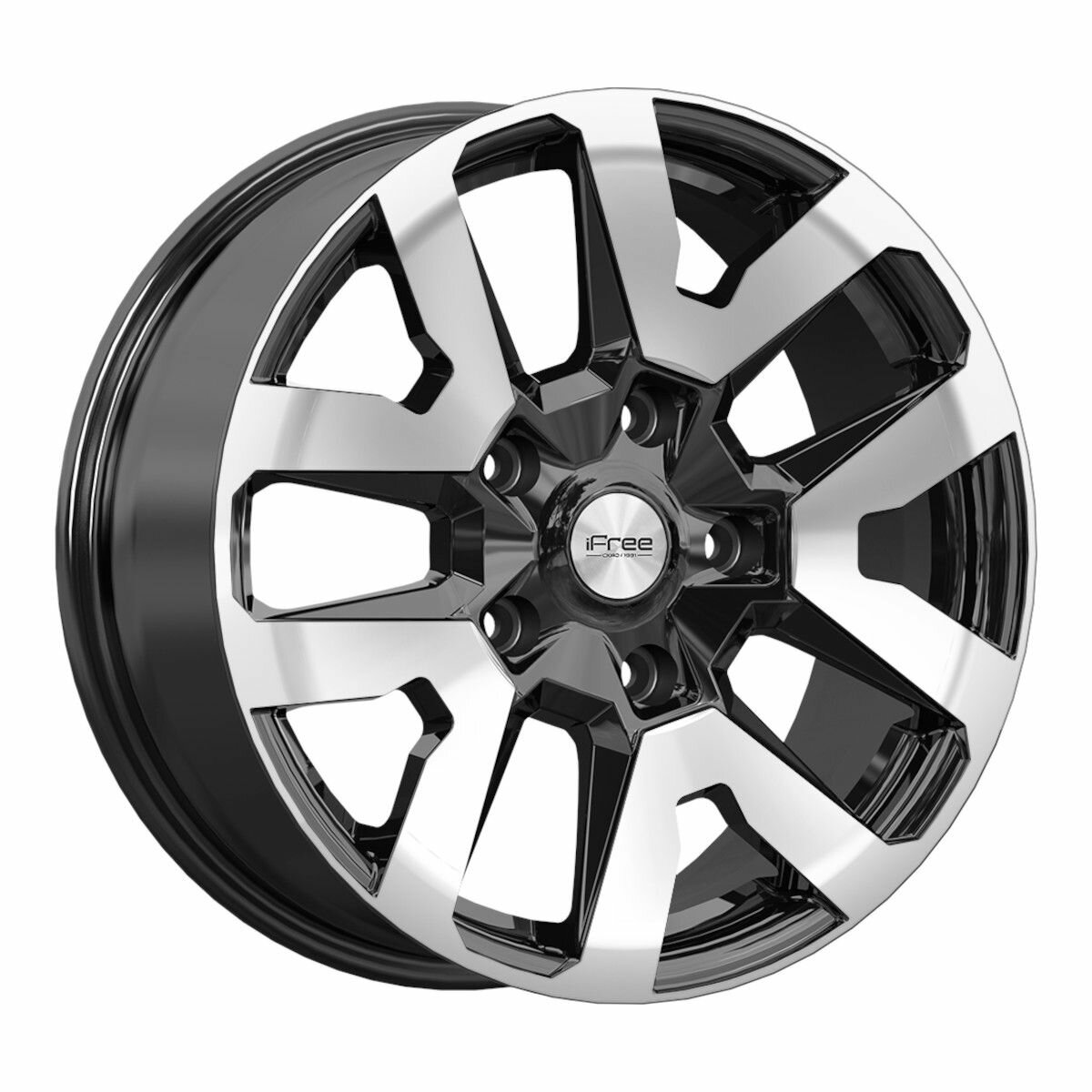 Диск литой iFree Original Трикстер (КС1170) 7,0\R17 5*139,7 ET40 d98 Алмаз черный [83958] Niva Fb max 540 kg