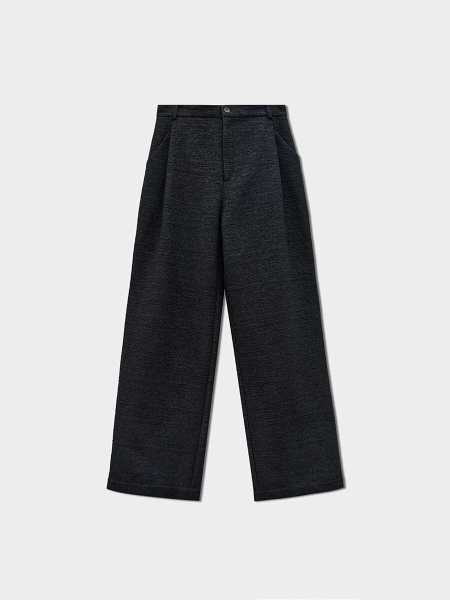 GATE31 Брюки Монреаль из твида (Черный-M)