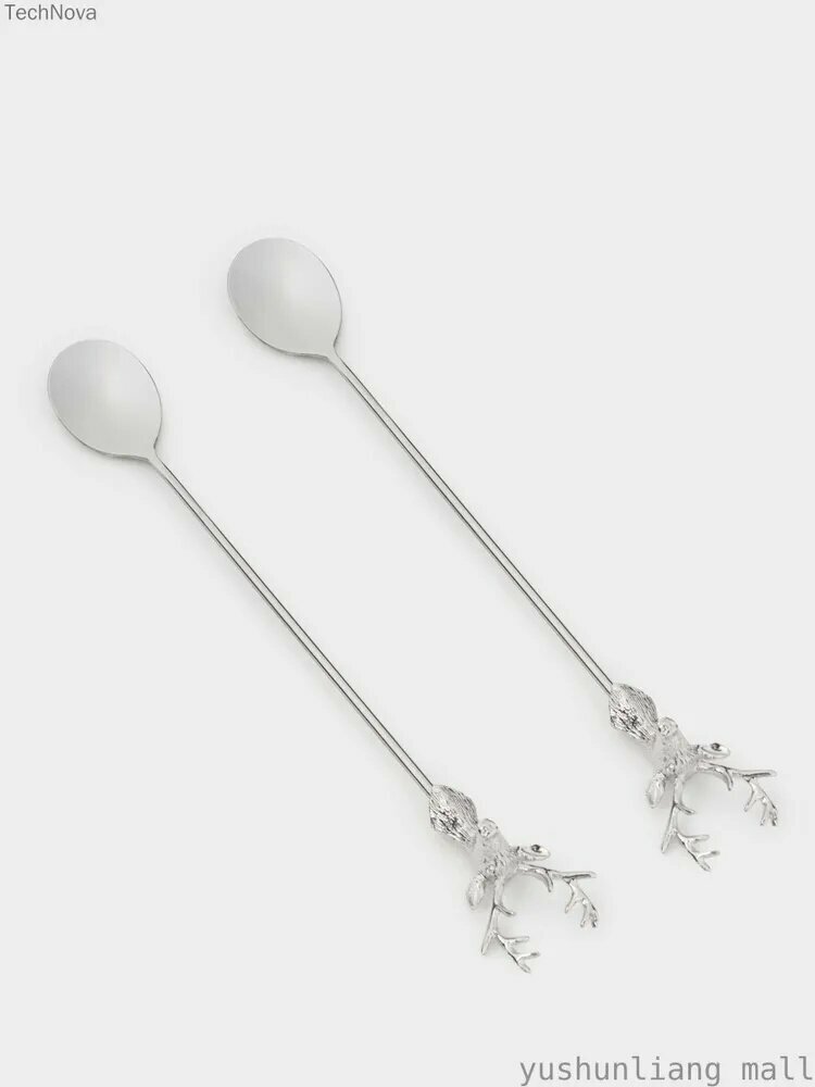 Ложка десертная Arctic deer 2 предм. серебристый