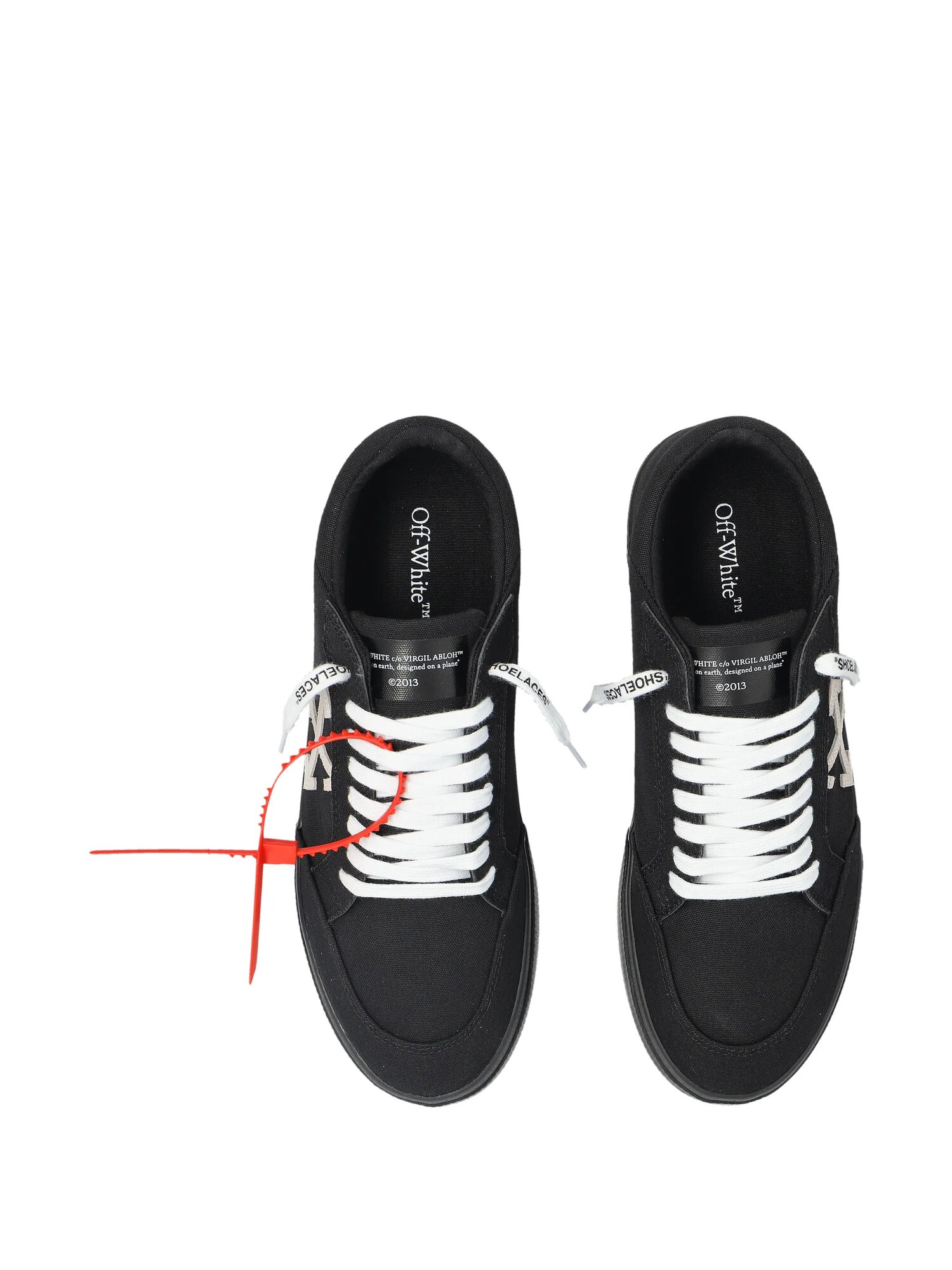 Кроссовки Off-White Vulcanized low sneakers, размер 44, black/black — фото 1