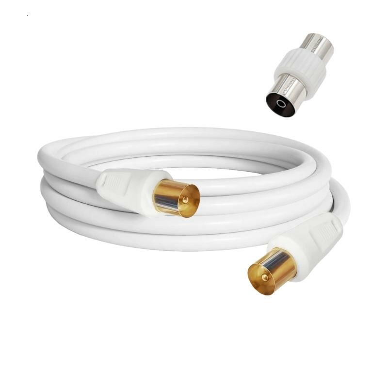 Коаксиальный кабель для ТВ, 1m - Прямо к прямому