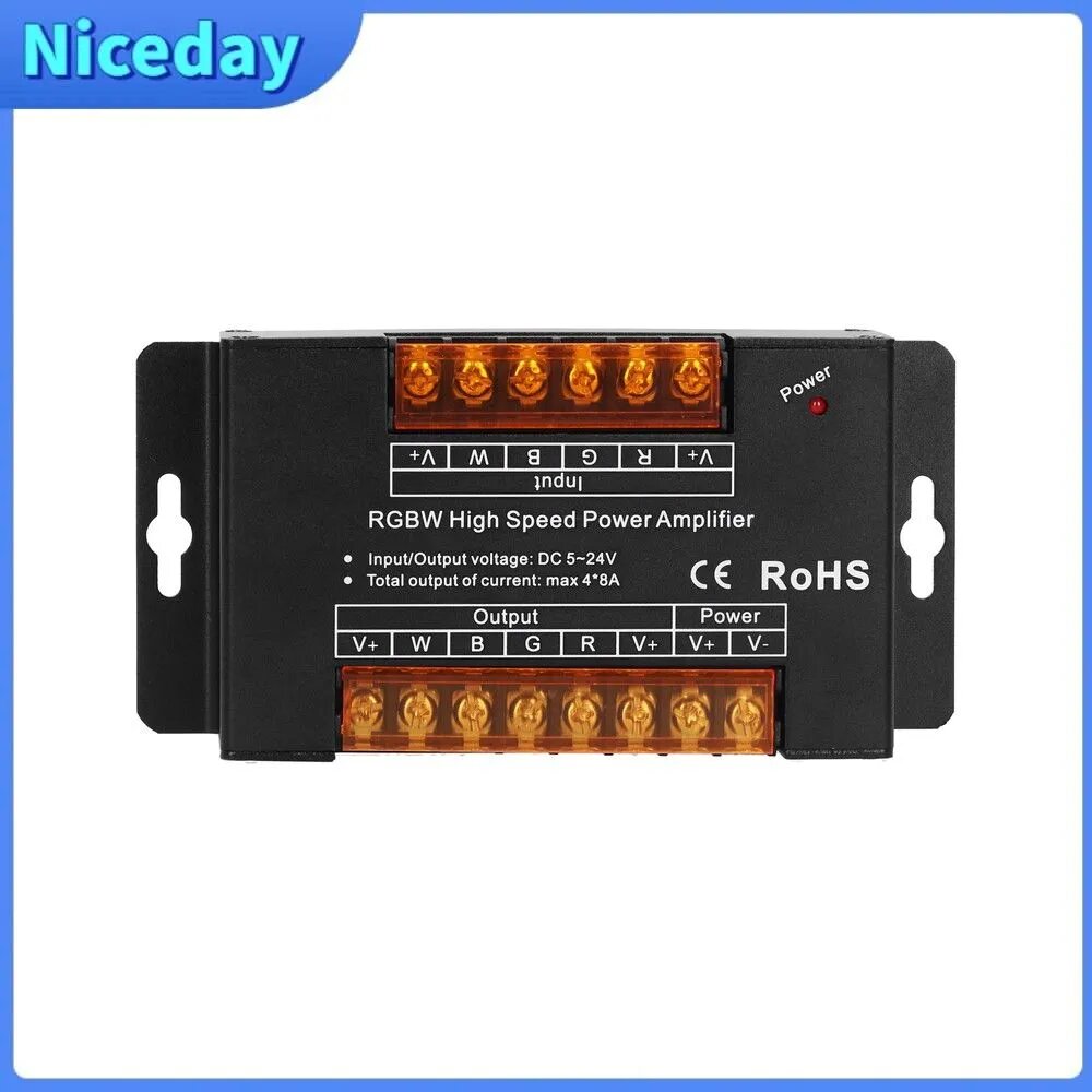 Модуль усилителя сигнала для RGB светодиодных лент, DC5-24V - для RGB лент, RGBW, 12A