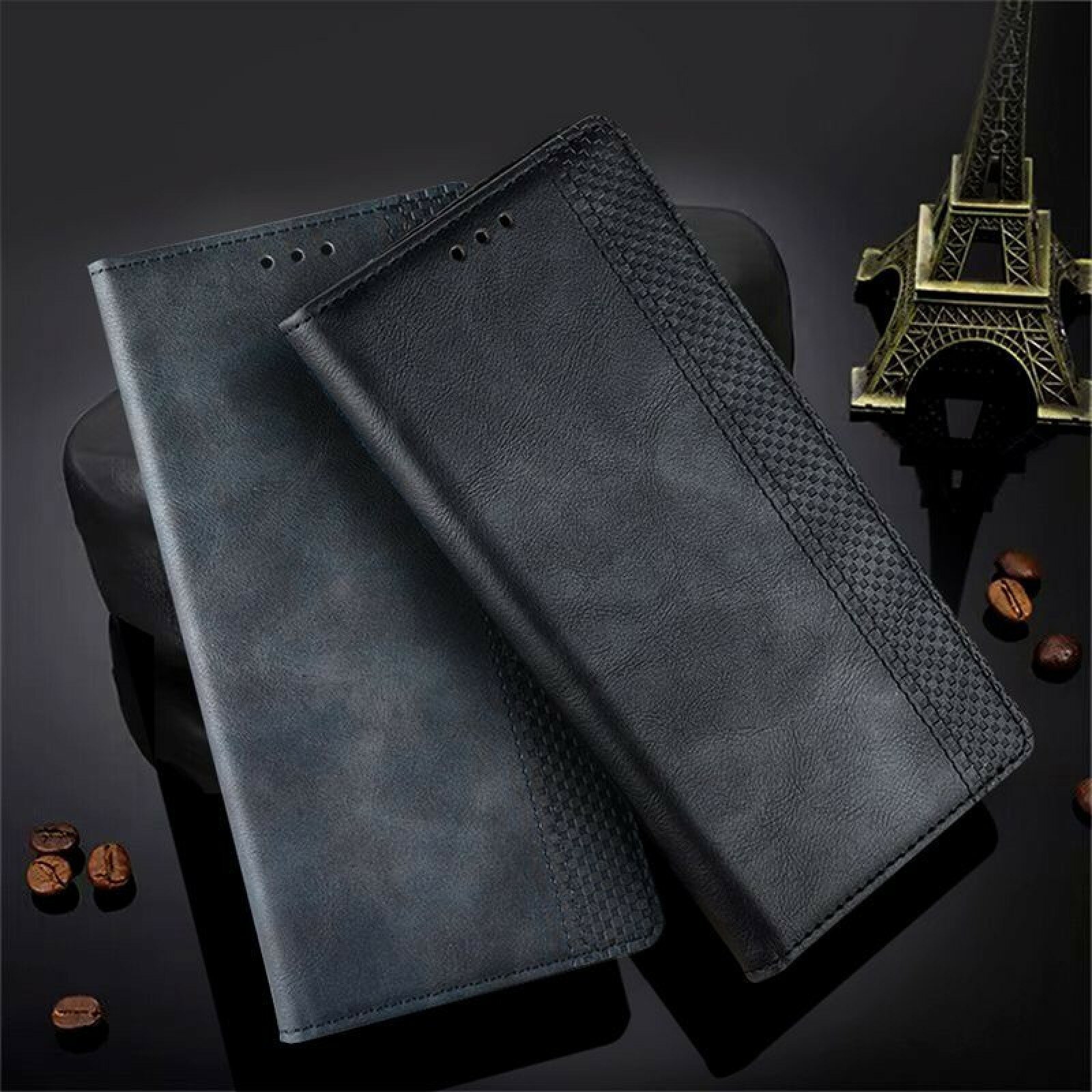 Чехол книжка MyPads для Xiaomi Redmi 12, Redmi Note 12R и Poco M6 Pro 5G с защитой от ударов и подставкой, черный