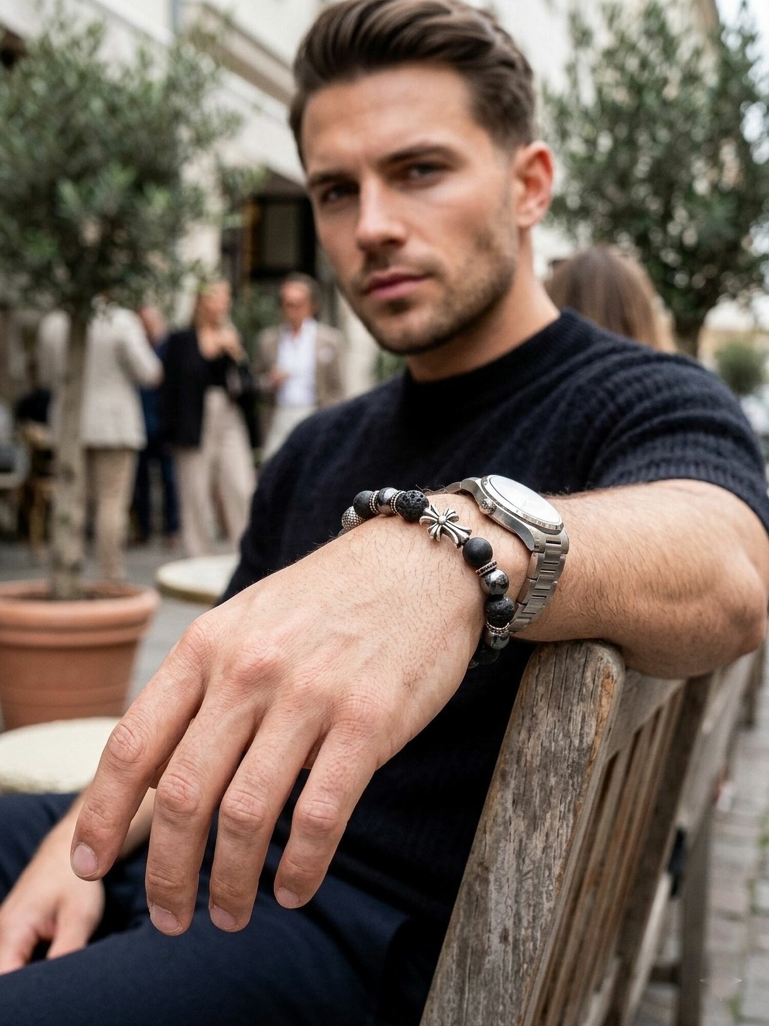 Браслет, гематит, шунгит