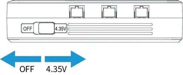 6-портовое зарядное устройство 1S для PH2.0 BT2.0 для LiPo аккумуляторов, Белый