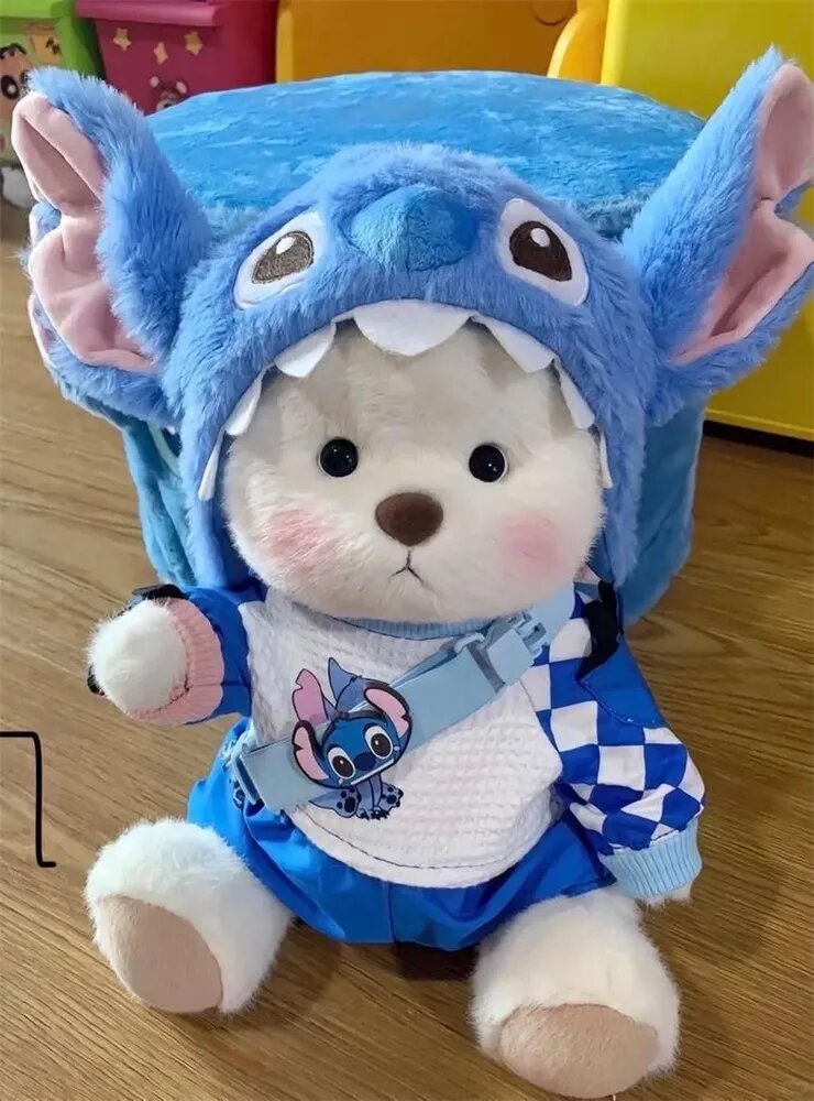 Happy bears игрушка; get hug мишка, мягкий плюшевый мишка в костюме Стича, для детей, унисекс