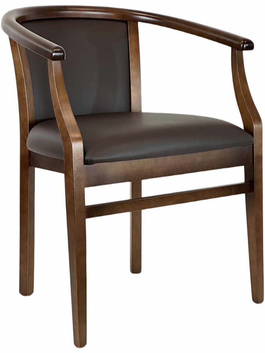 Стул для кухни и гостиной деревянный с подлокотниками ONDINE.