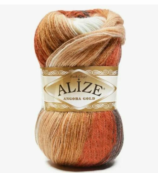 Пряжа Alize Angora Gold Batik, 550м/100г, 20% шерсть, 80% акрил, 1 шт, арт:2626