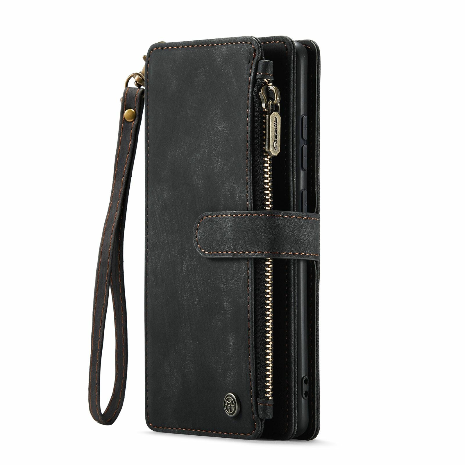 Многофункциональный чехол-кошелек CaseMe 3 in 1 Matte Wallet для Samsung Galaxy S25 FE (черный)
