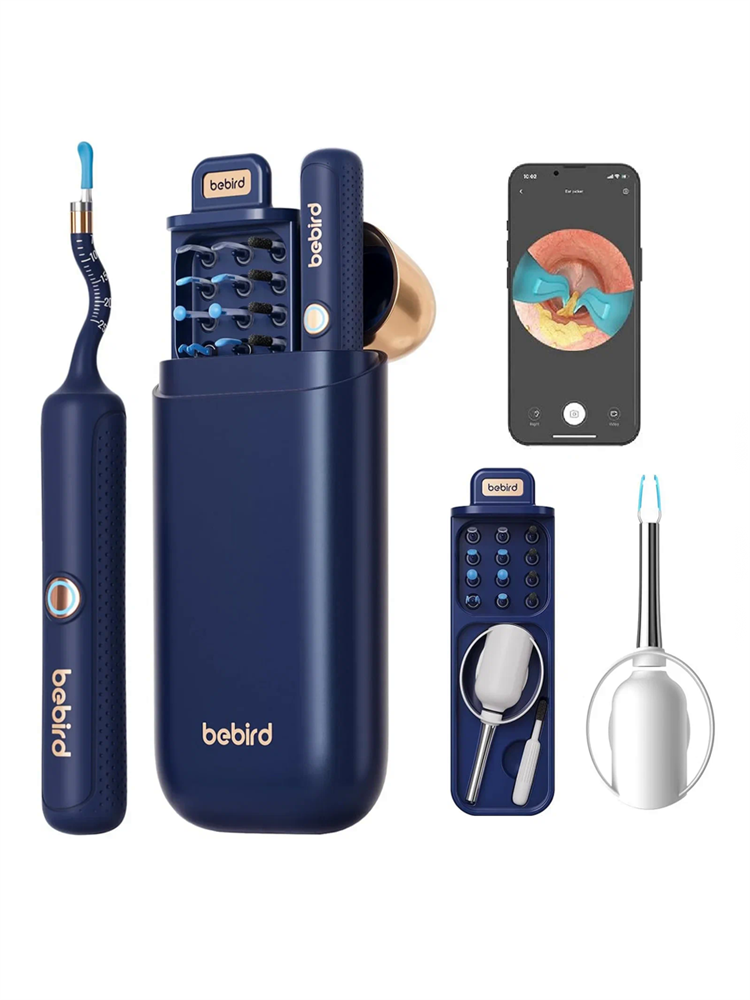 Bebird Умная ушная палочка с камерой Bebird EarSight Plus R37R синий