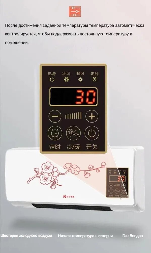 Воздушная завеса электрическая для дверей настенная — фото 1