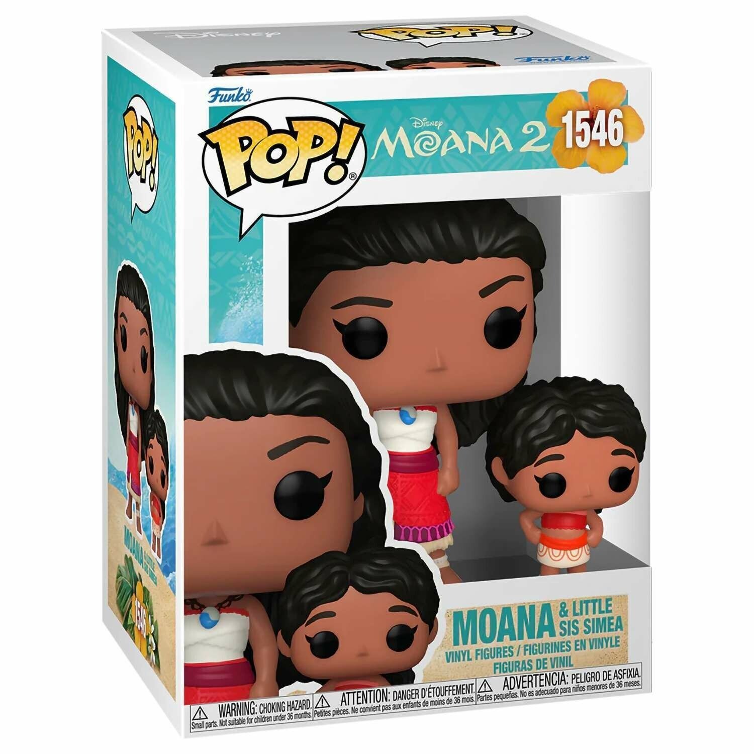 Набор фигурок Funko POP! Disney Moana 2: Moana & Little Sis Simea 79736 (1546) Моана и младшая сестра Симеа — фото 1