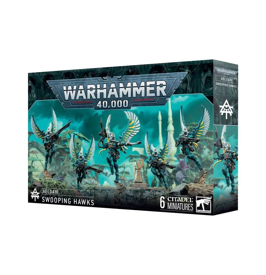 Набор миниатюр Warhammer 40000 Aeldari Swooping Hawks, 6 миниатюр