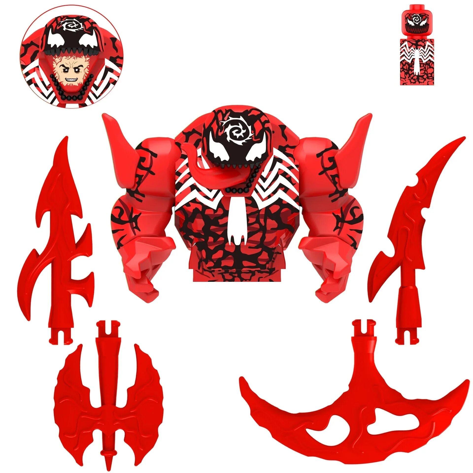 Мини-фигурка Marvel Venom, красный, AF330