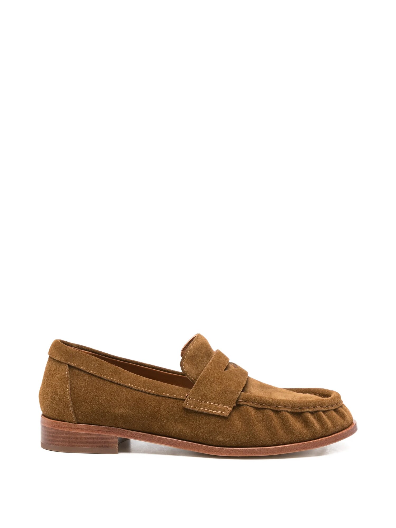 Лоферы Suede strap loafers