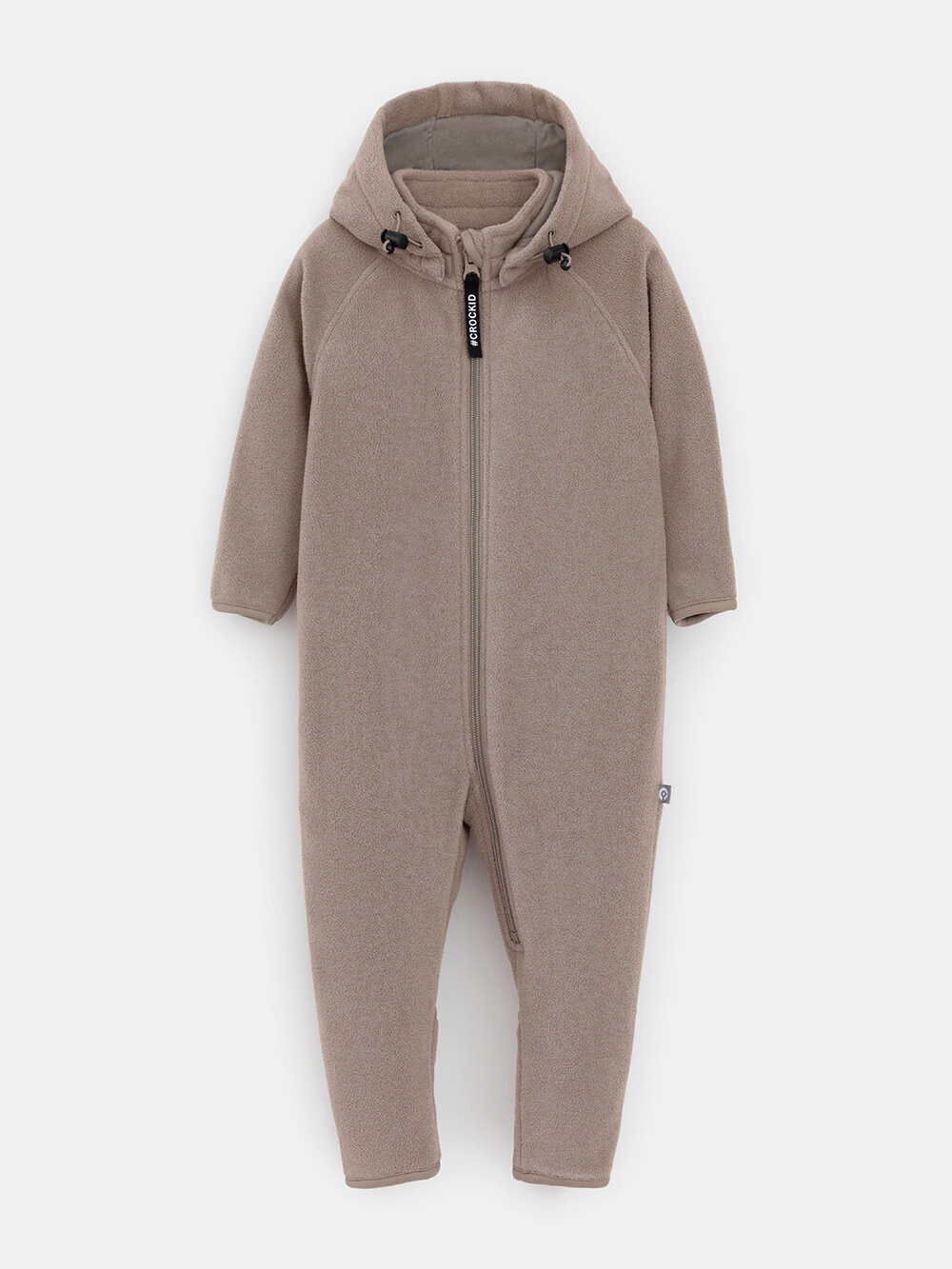 Комбинезон флисовый для малыша, с капюшоном