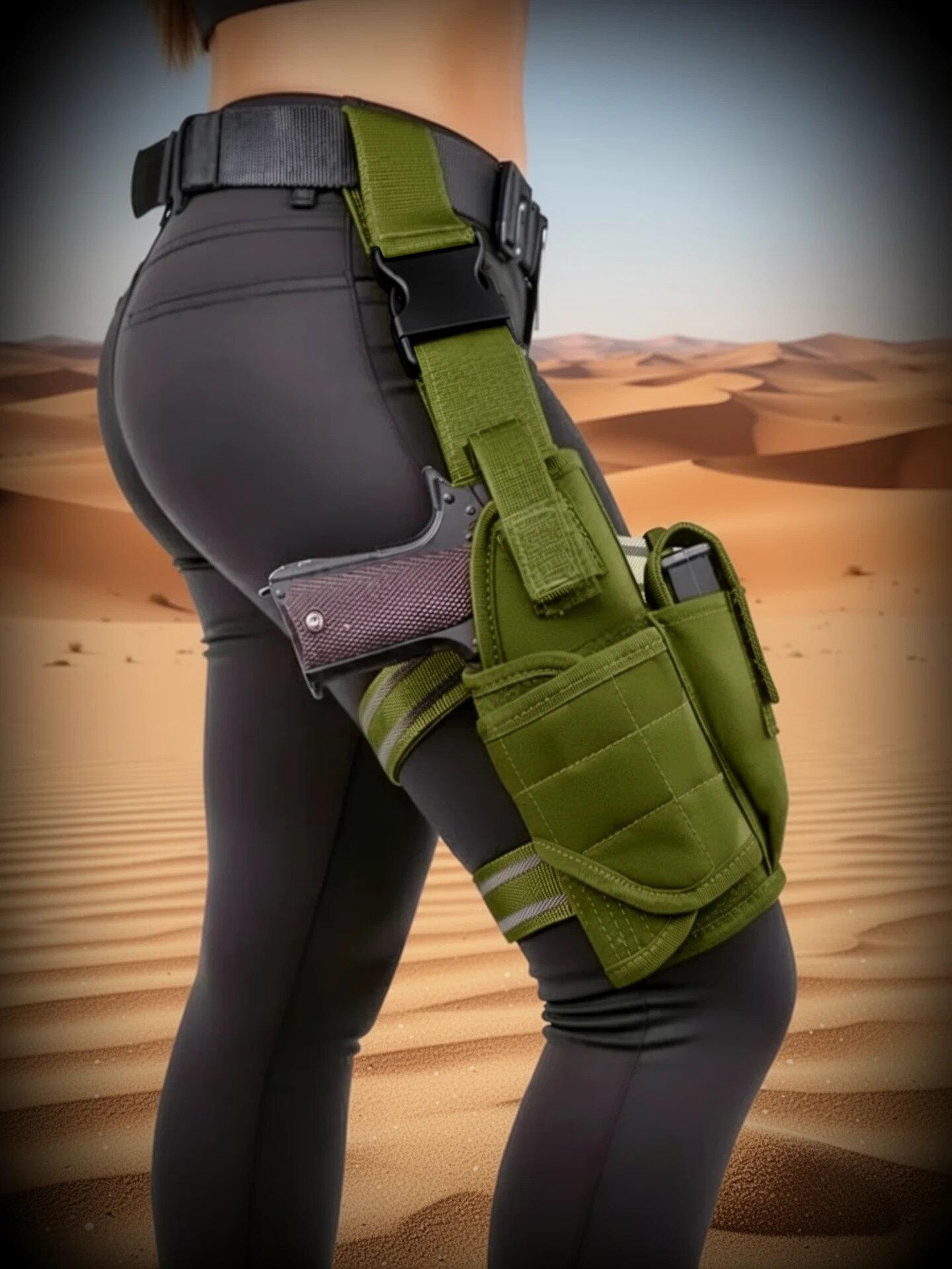 Кобура для пистолета универсальная набедренная на ногу