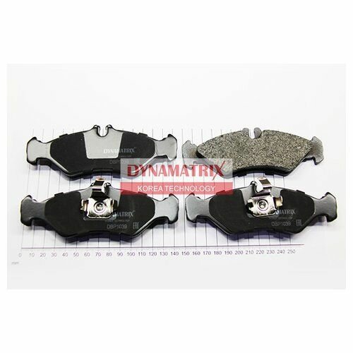 Колодки тормозные Dynamatrix-Korea DBP1039 для Mercedes SPRINTER 901, 902,903; VW LT 2835 II 2DB II, LT 2846 II 2DA II,