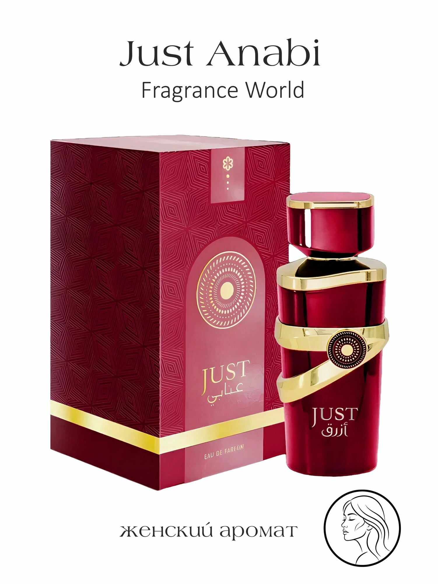 Парфюмерная вода унисекс Just Anabi, Fragrance World, 100 мл