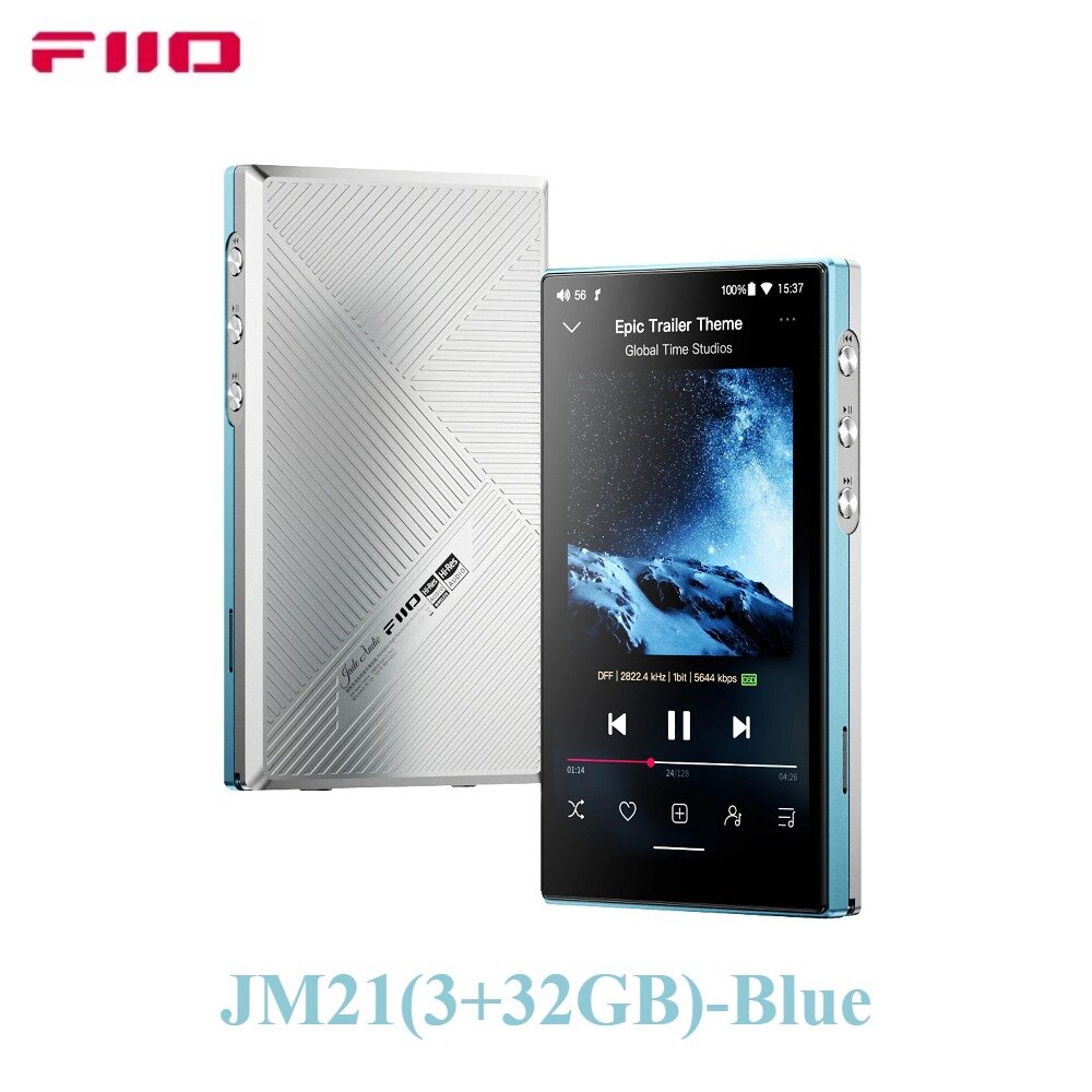 FiiO JM21(3+32GB) Музыкальный плеер Bluetooth Hi-Res MP3 для Android 13 с процессором Snapdragon 680