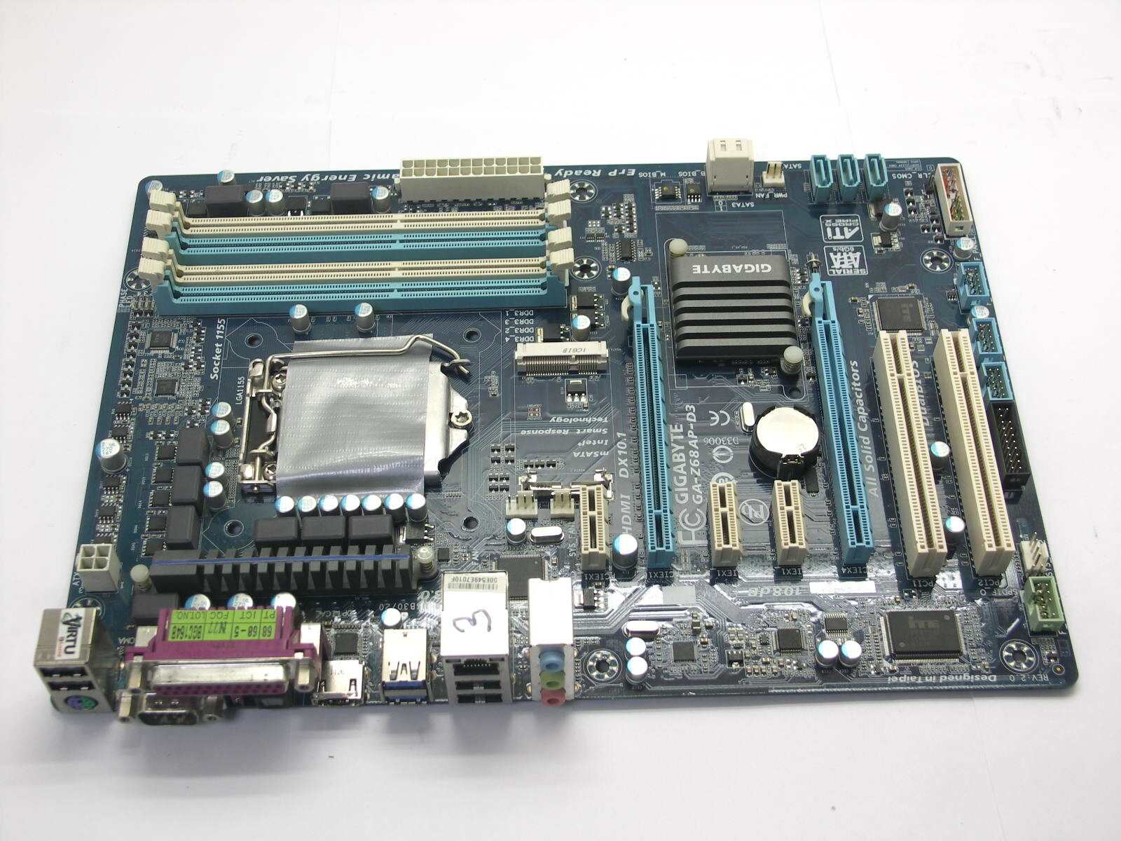 Материнская плата S-1155 Gigabyte GA-Z68AP-D3 PCI-E/HDMI/mSATA/USB3.0/4xDDR3/GbLAN/Sb/ATX