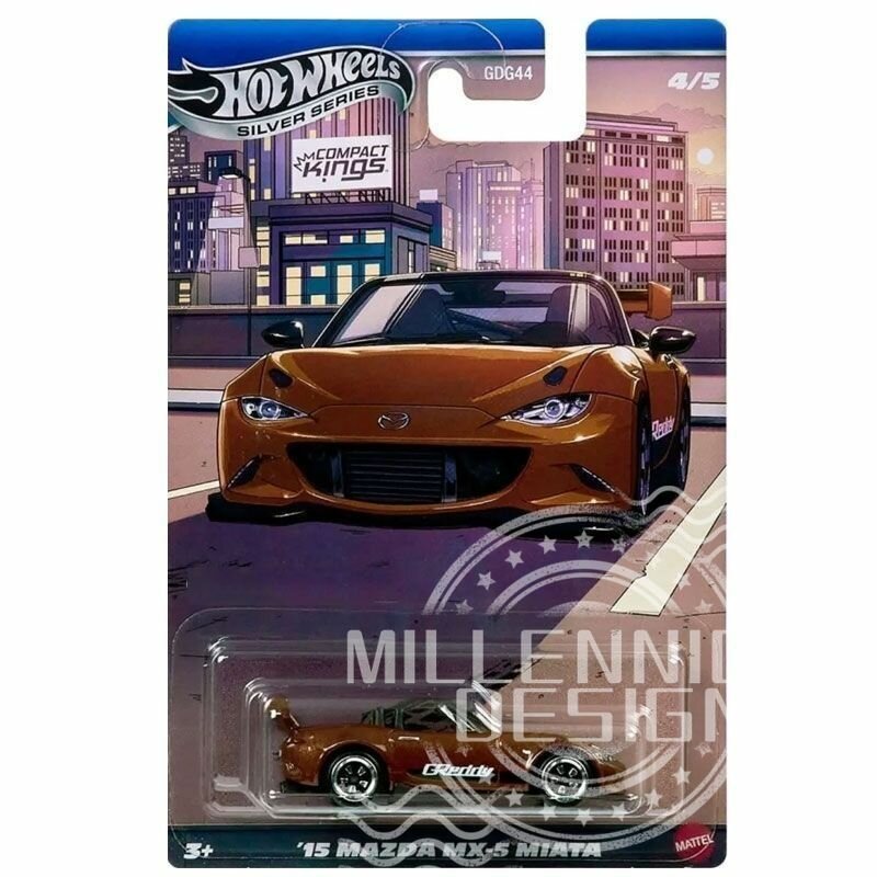 Hot Wheels 1:64, литой металл, машинка Compact Series(4-Мазда MIX5)