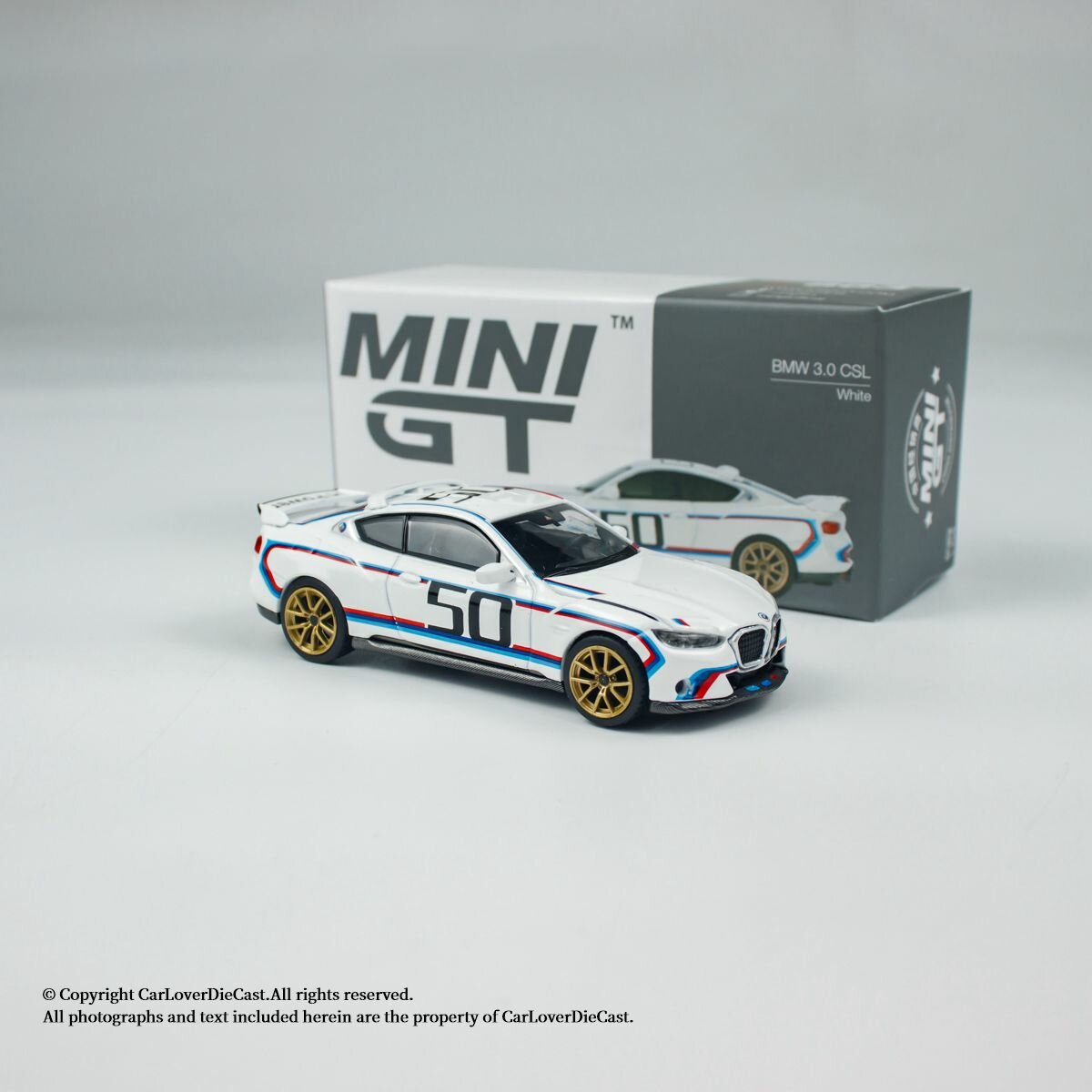 TSM-MINIGT Модель машины 1:64 литая модель игрушки(MINIGT863-BMW 3.0 CSL)
