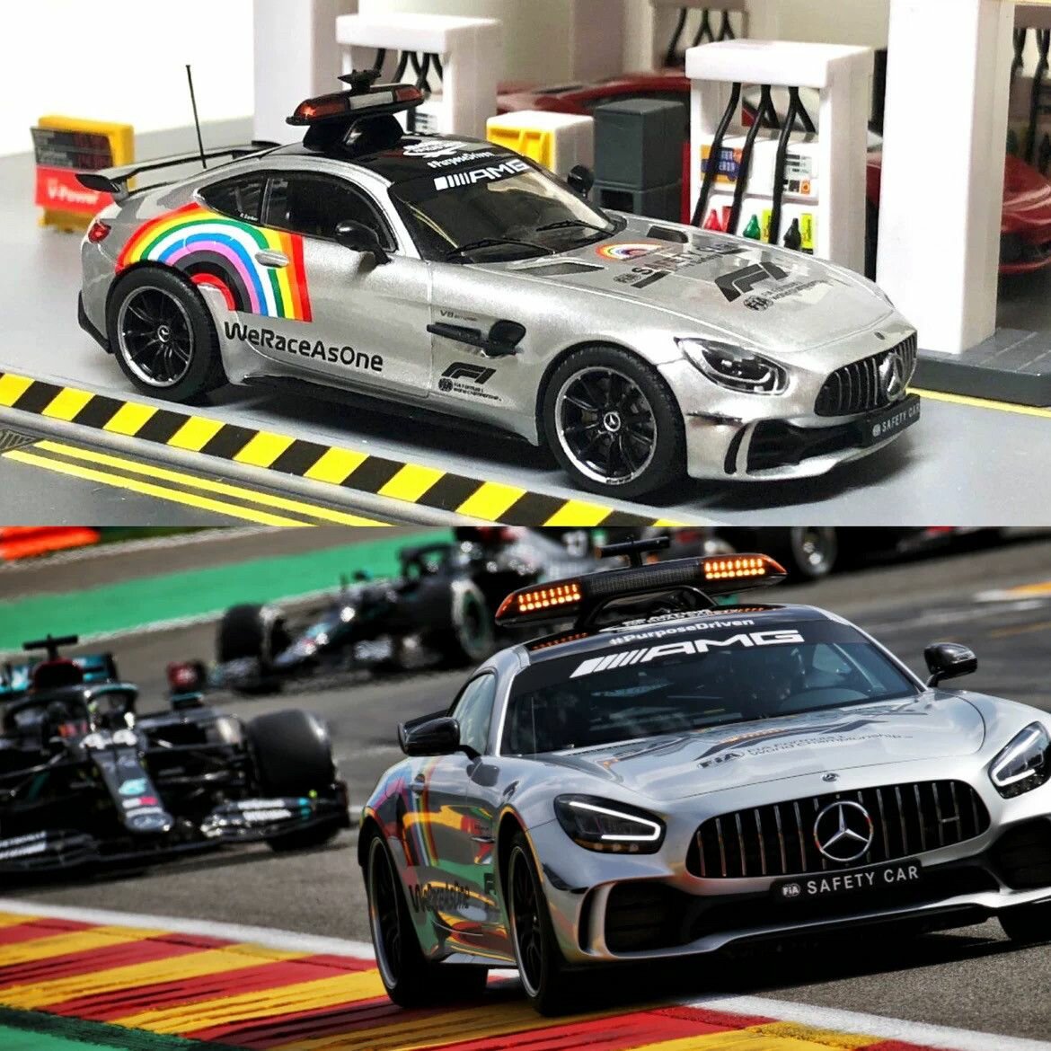 IXO Mercedes-Benz AMG GT-R Safety Car Formula 1 Машина в масштабе 1:43