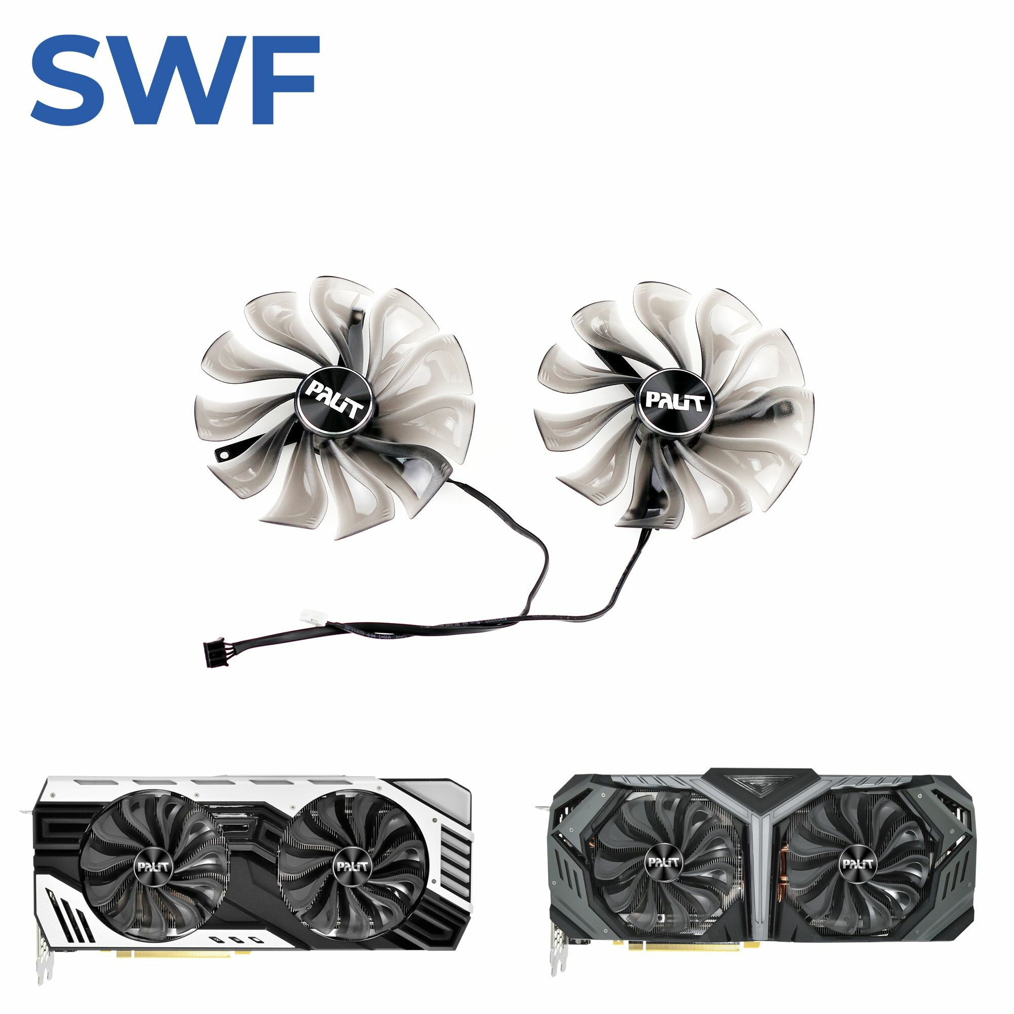 95MM, GAA8S2U, Вентилятор охлаждения для видеокарты Palit RTX 2060 2070 2080 Super JetStream Cooler Fan, FD10015H12S