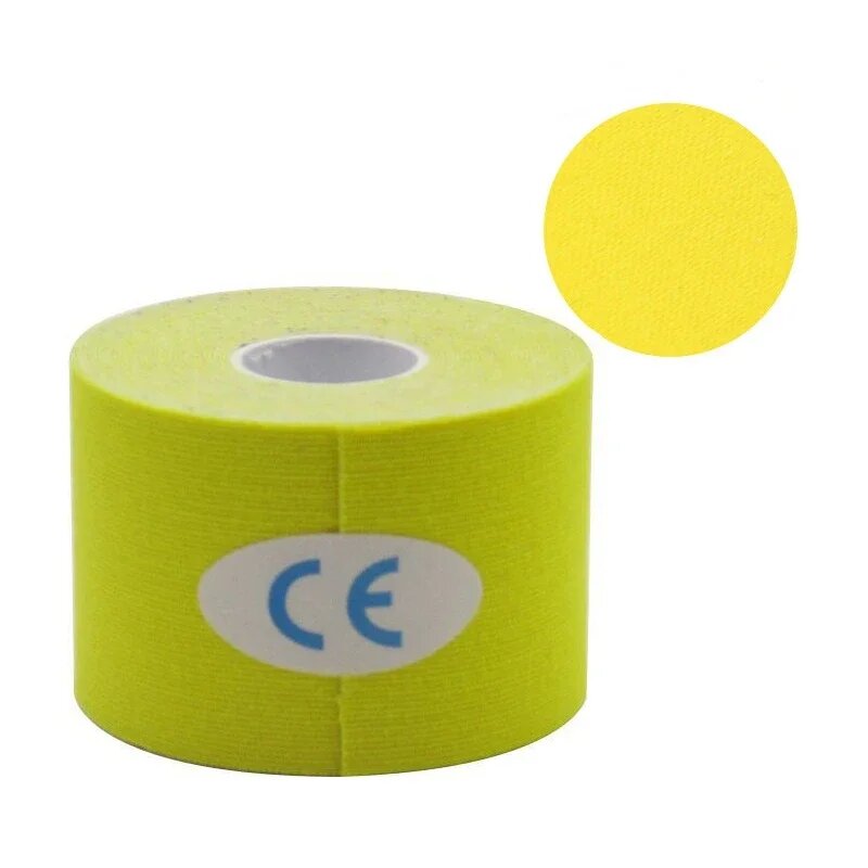 Кинезиотейп Venda Kinesiotape, желтый, 2.5см x 5м