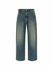 Джинсы mfpen Contrast stitching straight jeans, размер L, blue