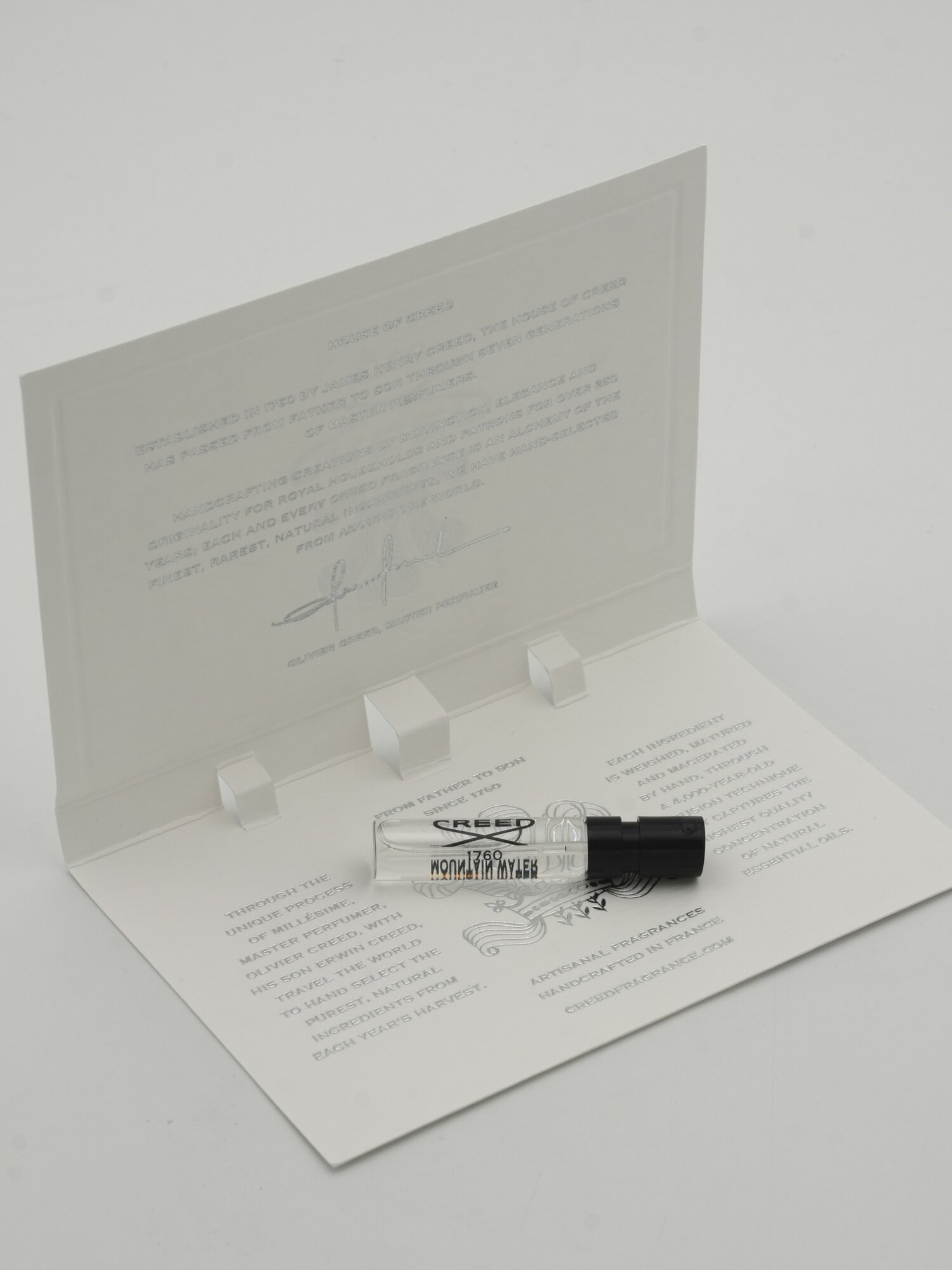 Парфюмерная вода мужская женская Creed Silver Mountain Water 1,7мл унисекс (edP - eau de Parfum)