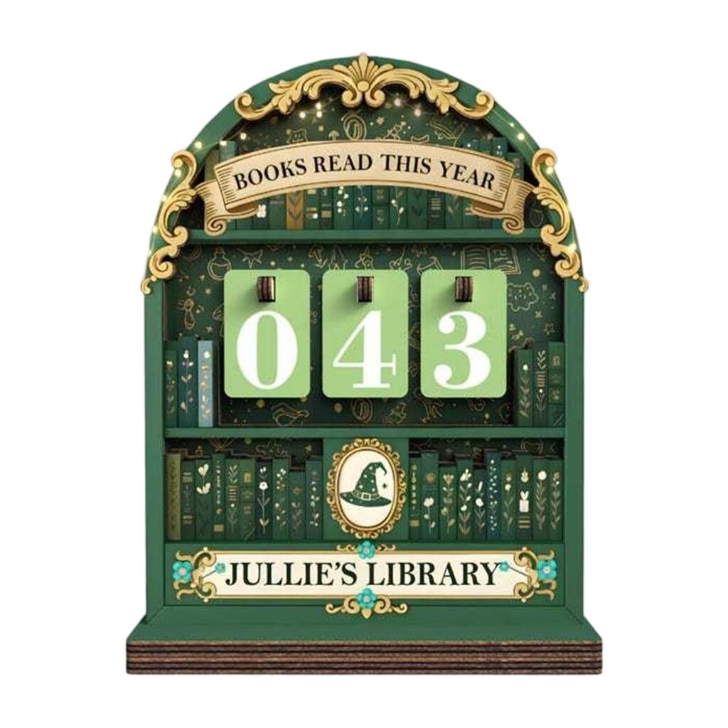 Простой дизайн слайдов, Деревянные трекеры для подсчета количества страниц в школьной библиотеке