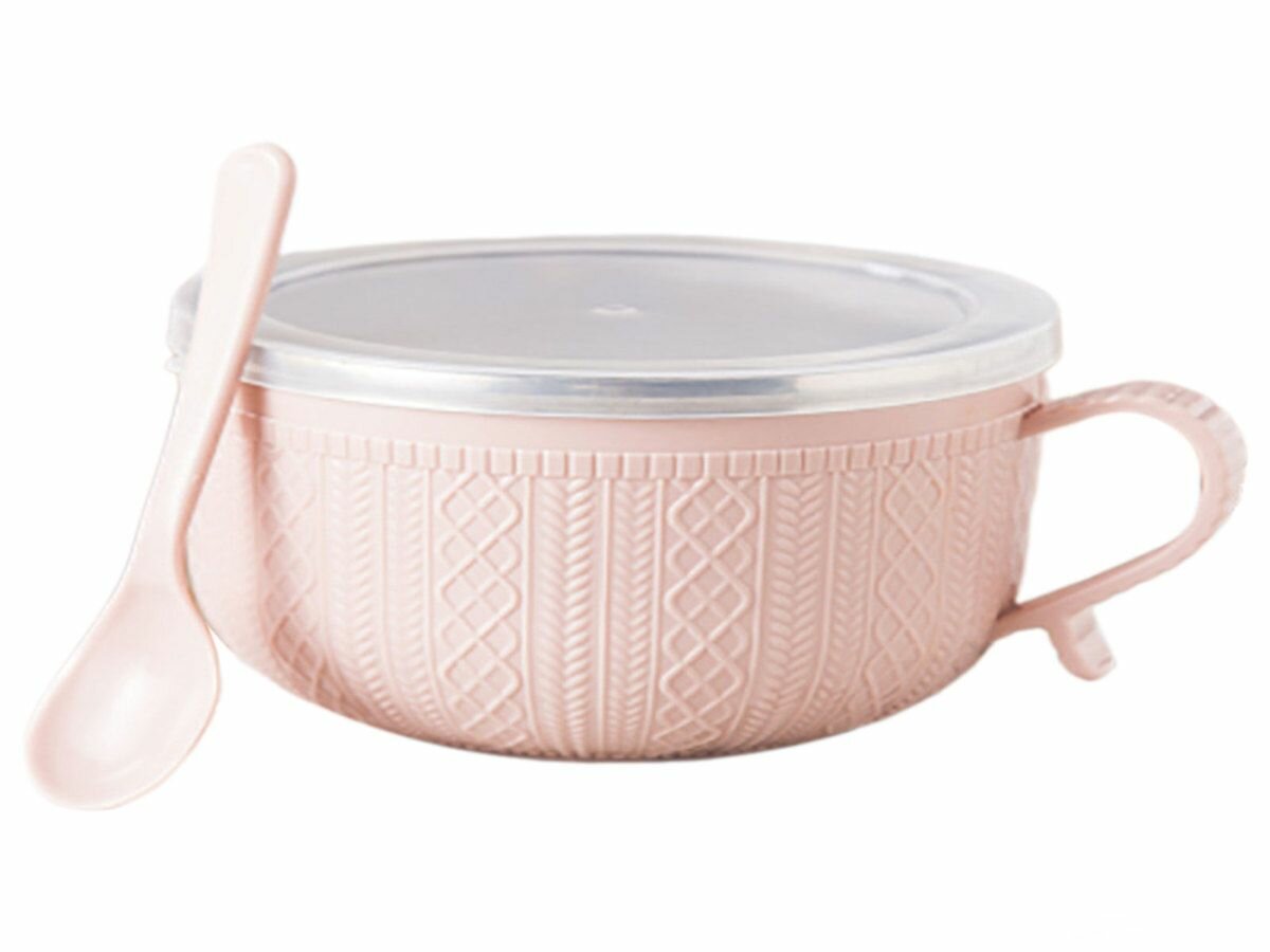 Миска для лапши быстрого приготовления/ПП+нержавеющая сталь/1 шт.