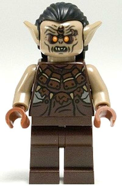 Минифигурка Lego lor023 Mordor Orc - Dark Tan